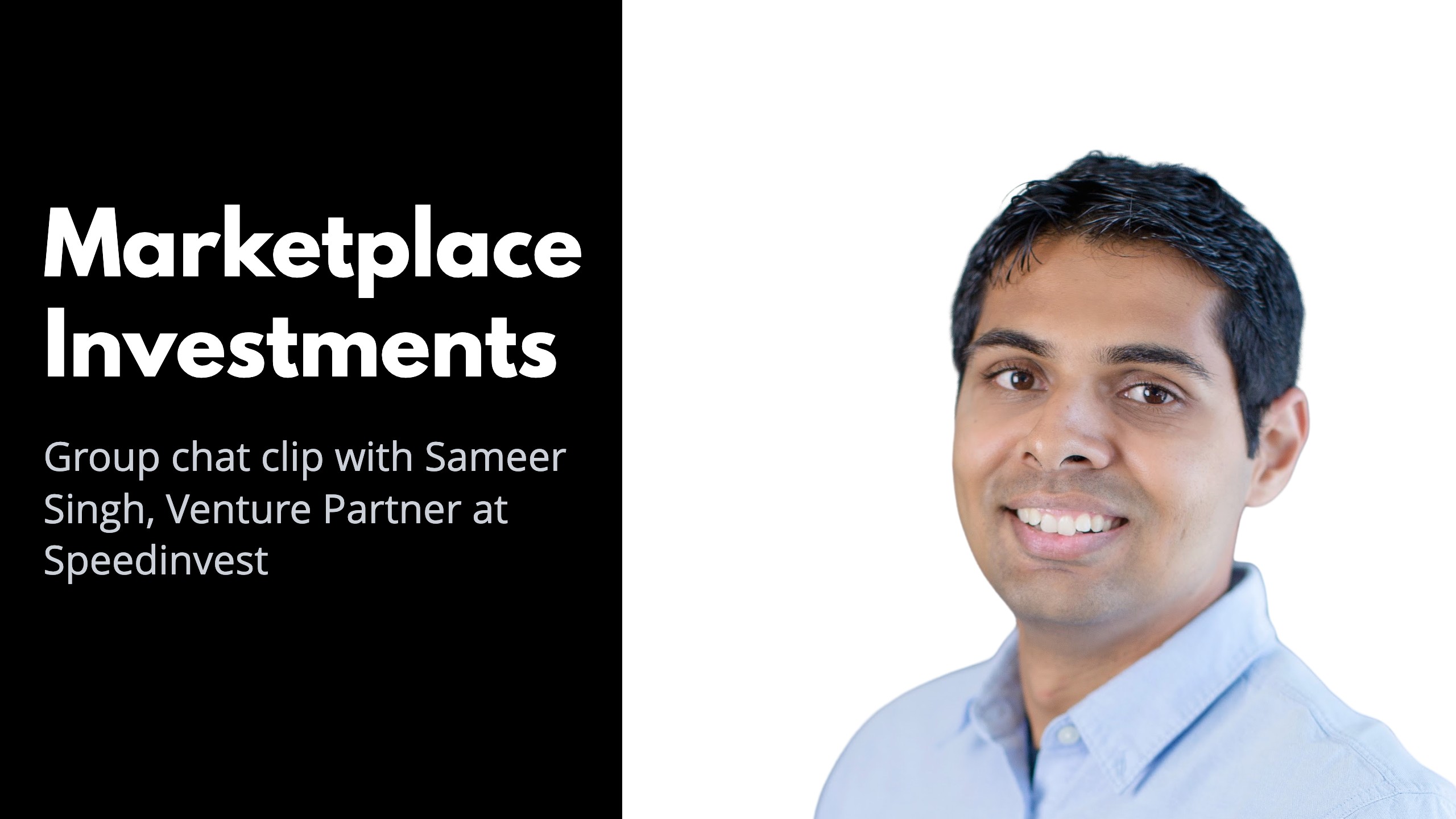 Investing In Marketplaces As An Angel Investor & Venture Partner At Speedinvest